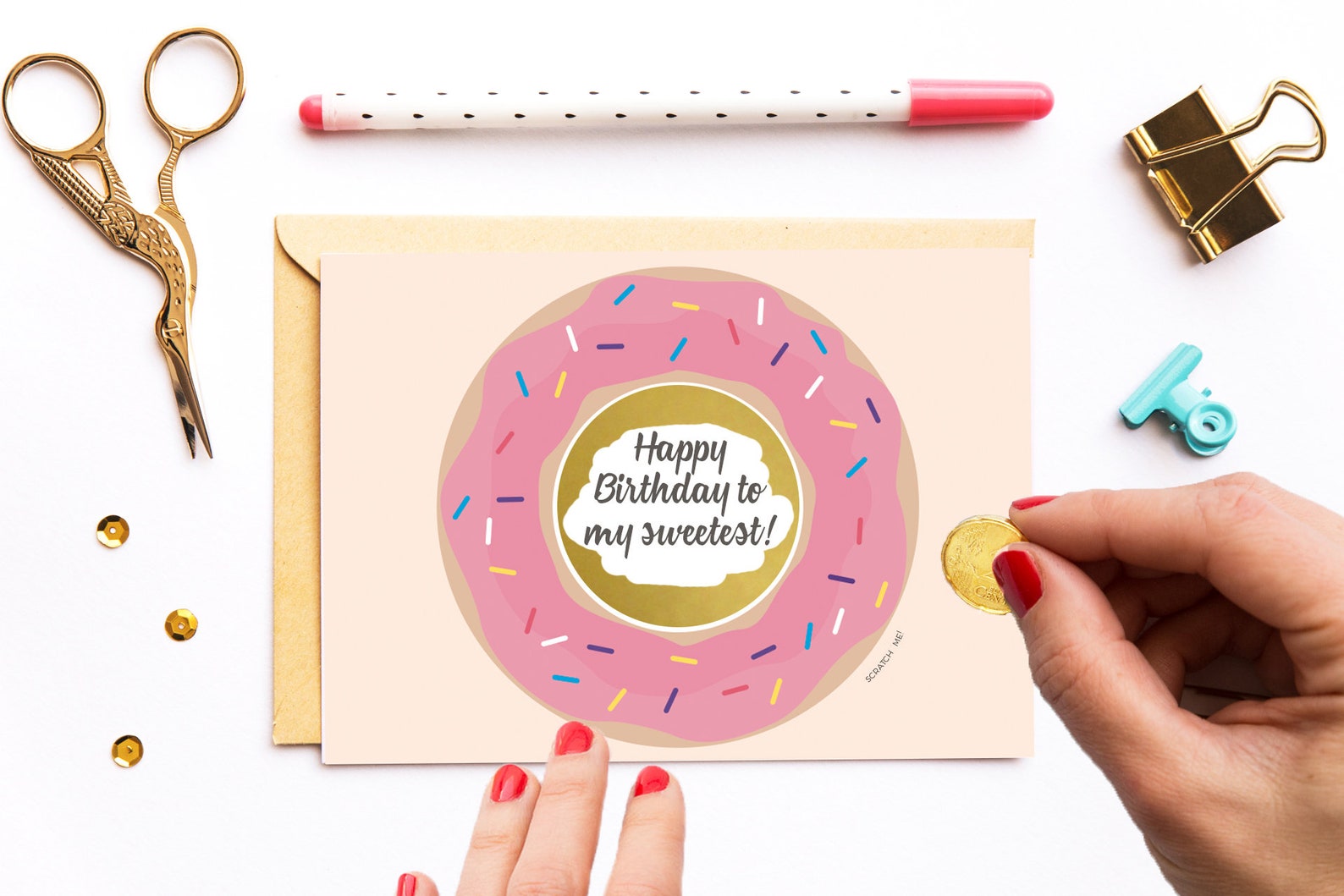 Birthday Scratch Card . Birthday Gift Card . Birthday Voucher - Etsy