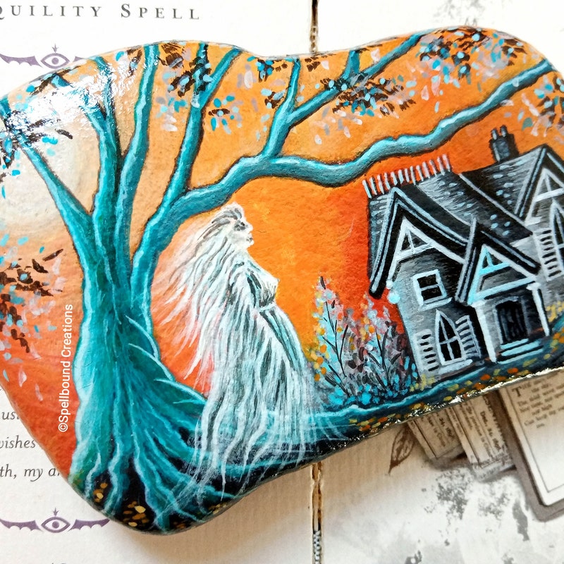 Halloween Pebble Art - Etsy