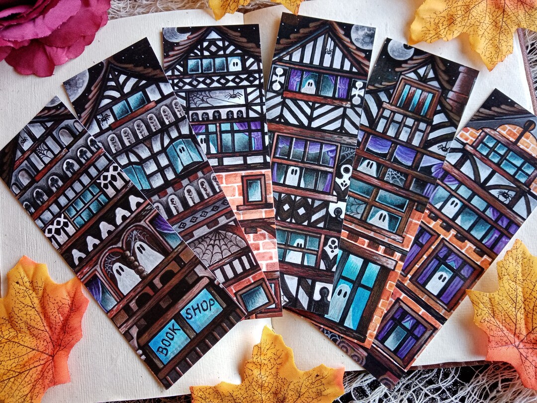 Set of 6 Spooky, Haunted Chester, Bookmarks, Book Lover Gift, Book ...
