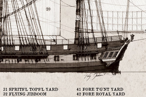HMS Surprise, Artist Signed Print and Ship Notes - Etsy