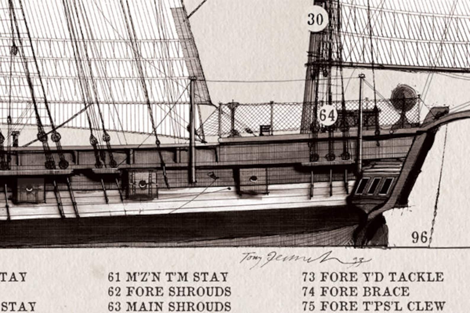 HMS Beagle, artista firmado impreso y notas de barco - Etsy España