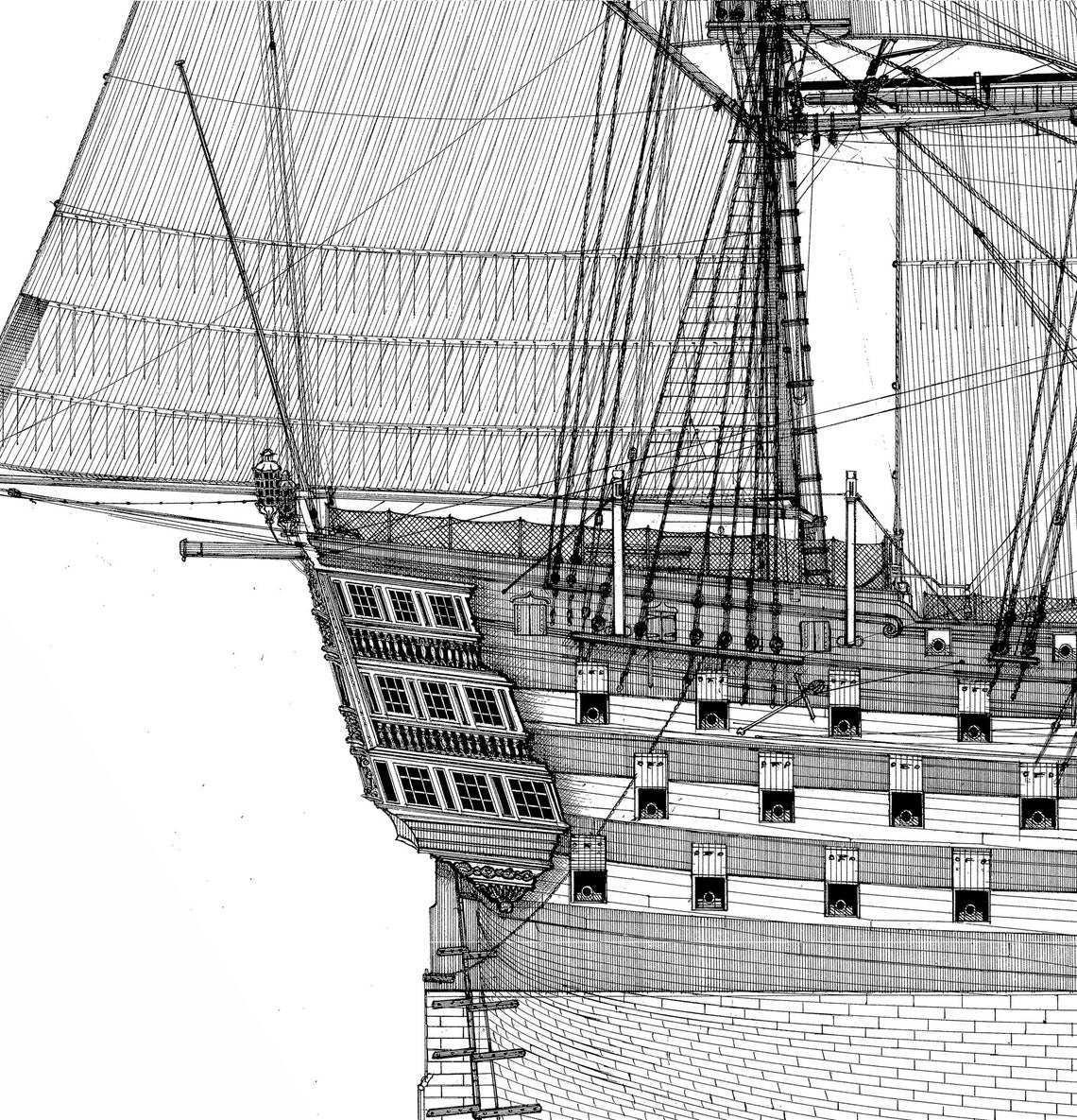HMS Victory Profile Artist Signed Print - Etsy