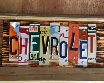 MUSCLE CAR License Plate Art Fast FREE Shipping | Etsy