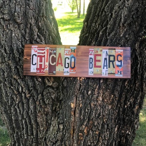 CHICAGO BEARS License Plate Sign Fast FREE Shipping - Etsy