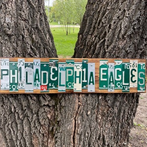 PHILADELPHIA EAGLES License Plate Sign, FAST, Free Shipping!! - Etsy