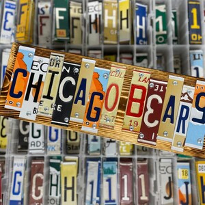 CHICAGO BEARS License Plate Sign, Fast, FREE Shipping!! - Etsy