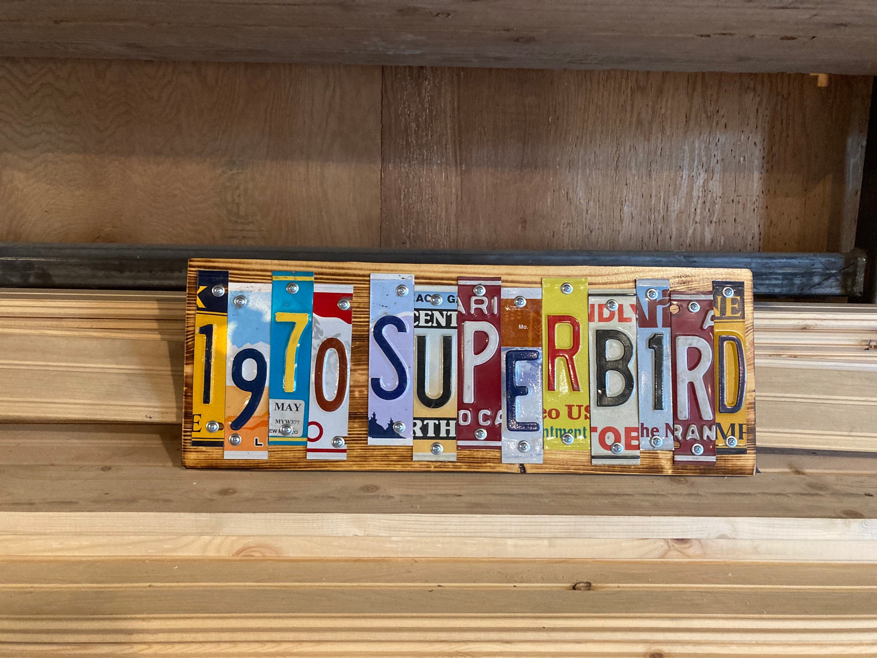 MUSCLE CAR License Plate Art Fast FREE Shipping | Etsy