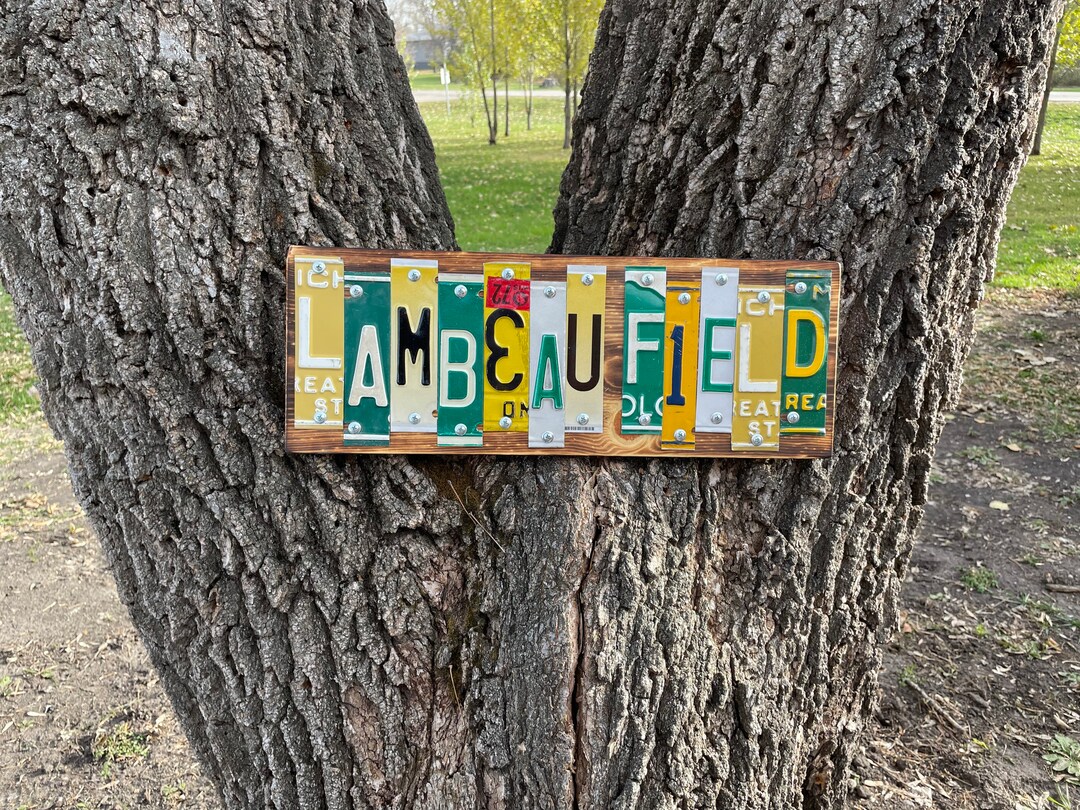 Lambeau Field License Plate Sign - Etsy