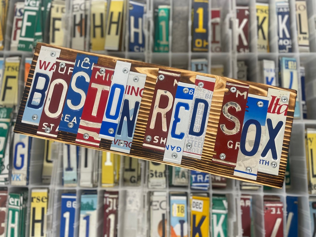 BOSTON RED SOX License Plate Sign, Fast, Free Shipping!! - Etsy