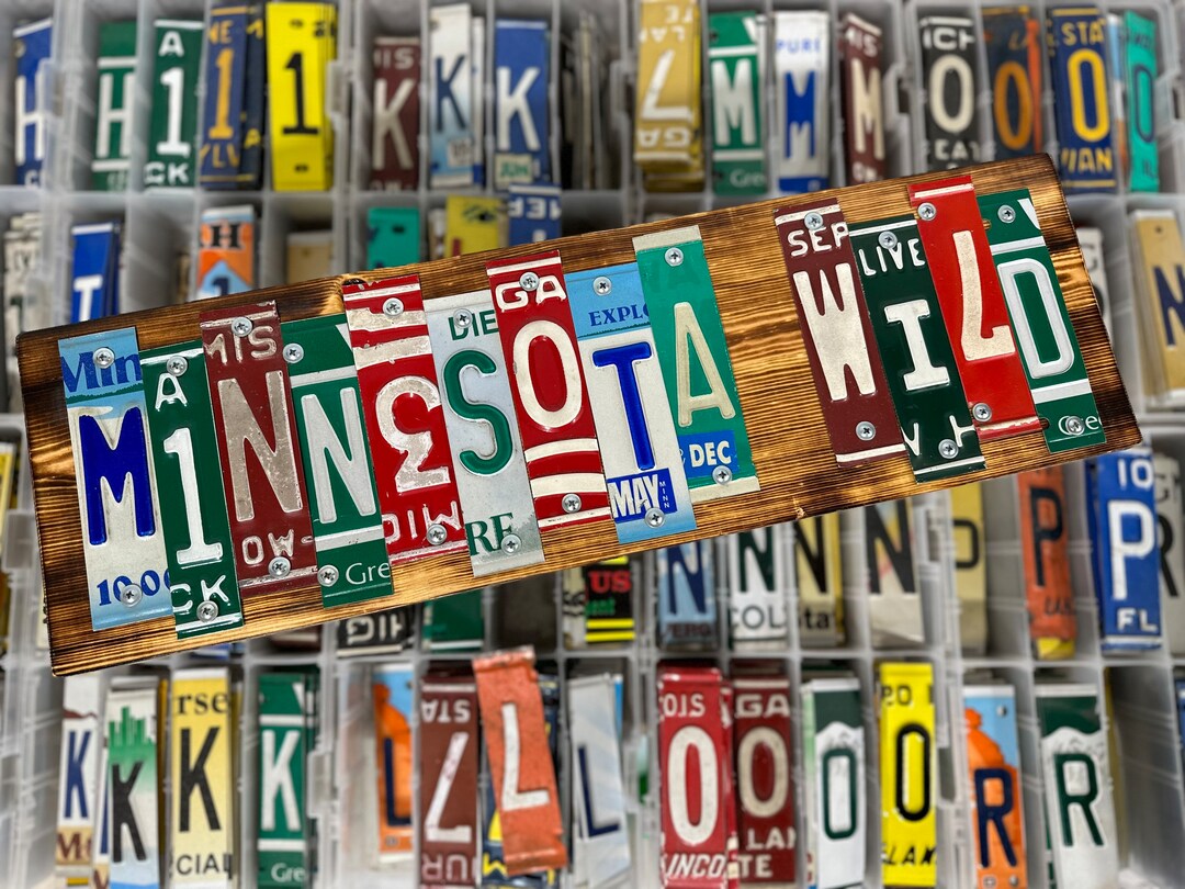 MINNESOTA WILD License Plate Sign, Fast, FREE Shipping!! - Etsy