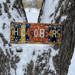 CHICAGO BEARS License Plate Sign, Fast, FREE Shipping!! - Etsy