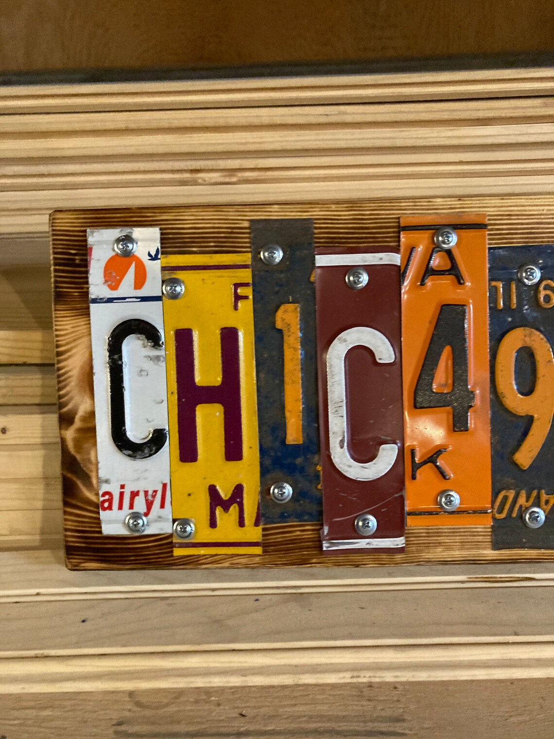 CHICAGO BEARS License Plate Sign Fast FREE Shipping | Etsy