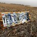 Yellowstone License Plate Sign: Recycled Metal Art on Burnt Wood - Etsy