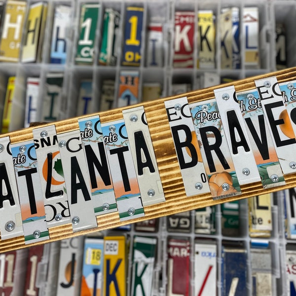 Atlanta Braves License Plate - Etsy