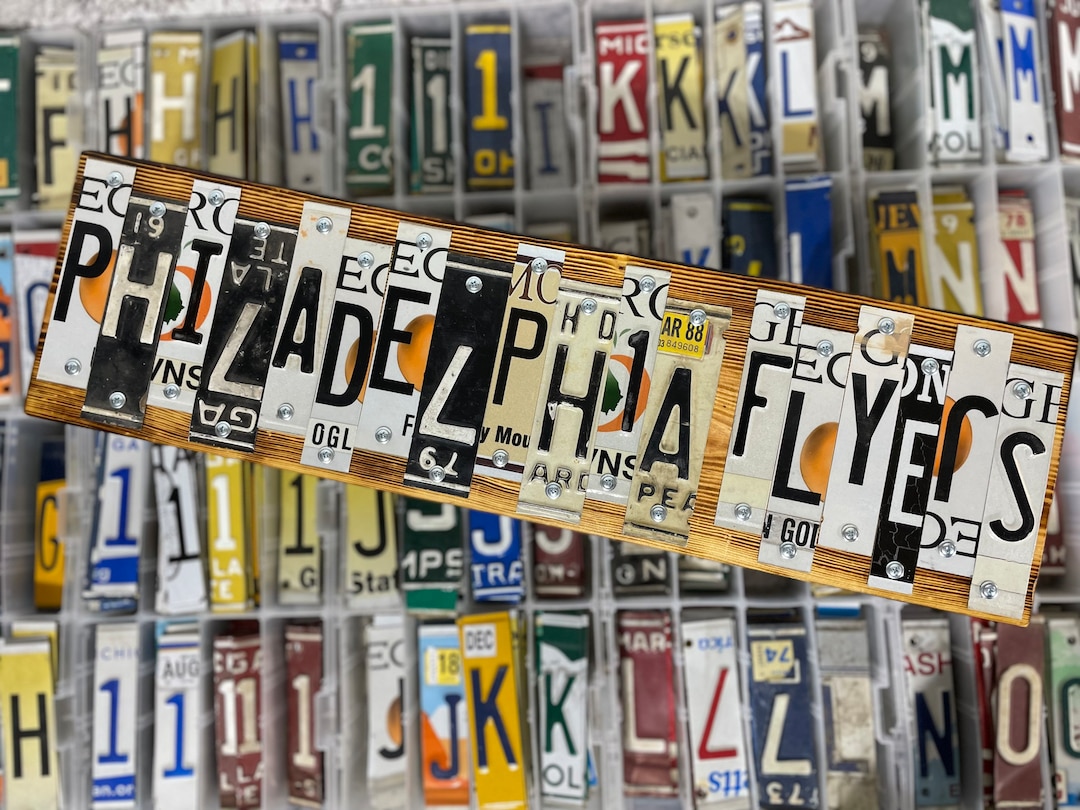 PHILADELPHIA FLYERS License Plate Sign, Fast, FREE Shipping!! - Etsy