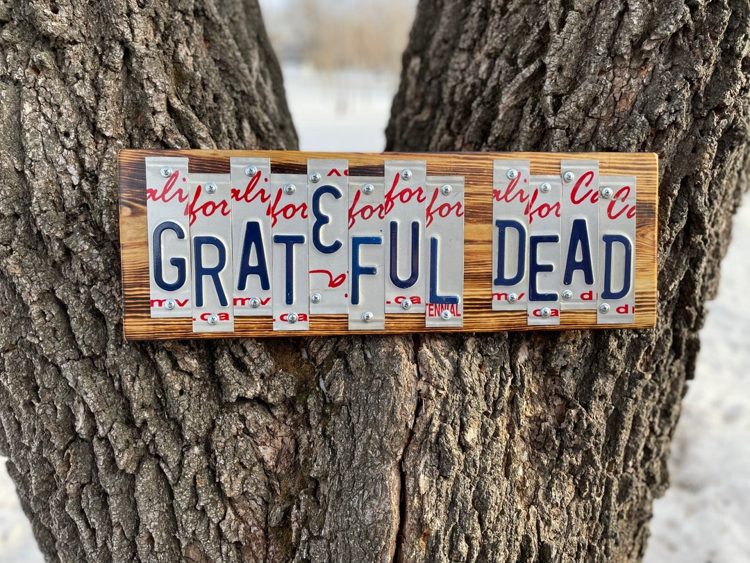 GRATEFUL DEAD License Plate Sign, Fast, FREE Shipping!! - Etsy