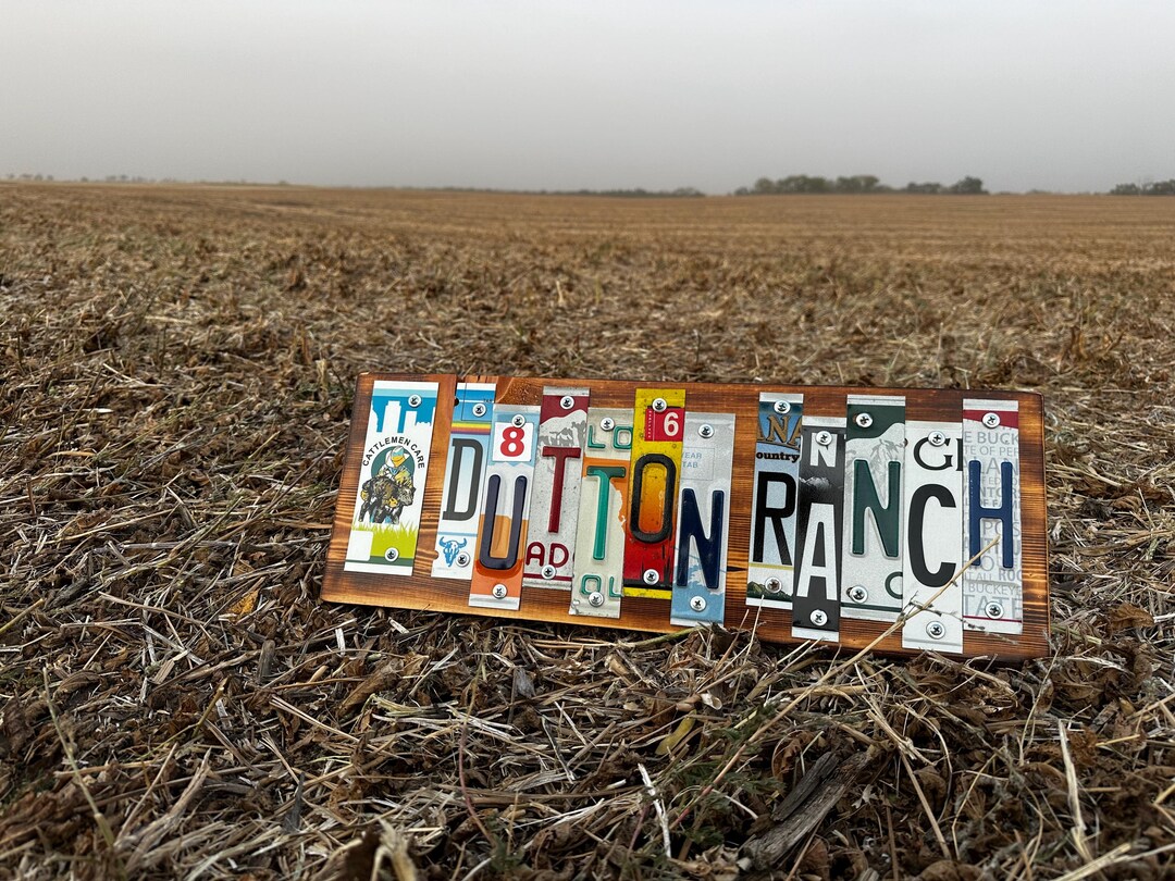 Dutton Ranch License Plate Sign, Fast, Free Shipping!! - Etsy