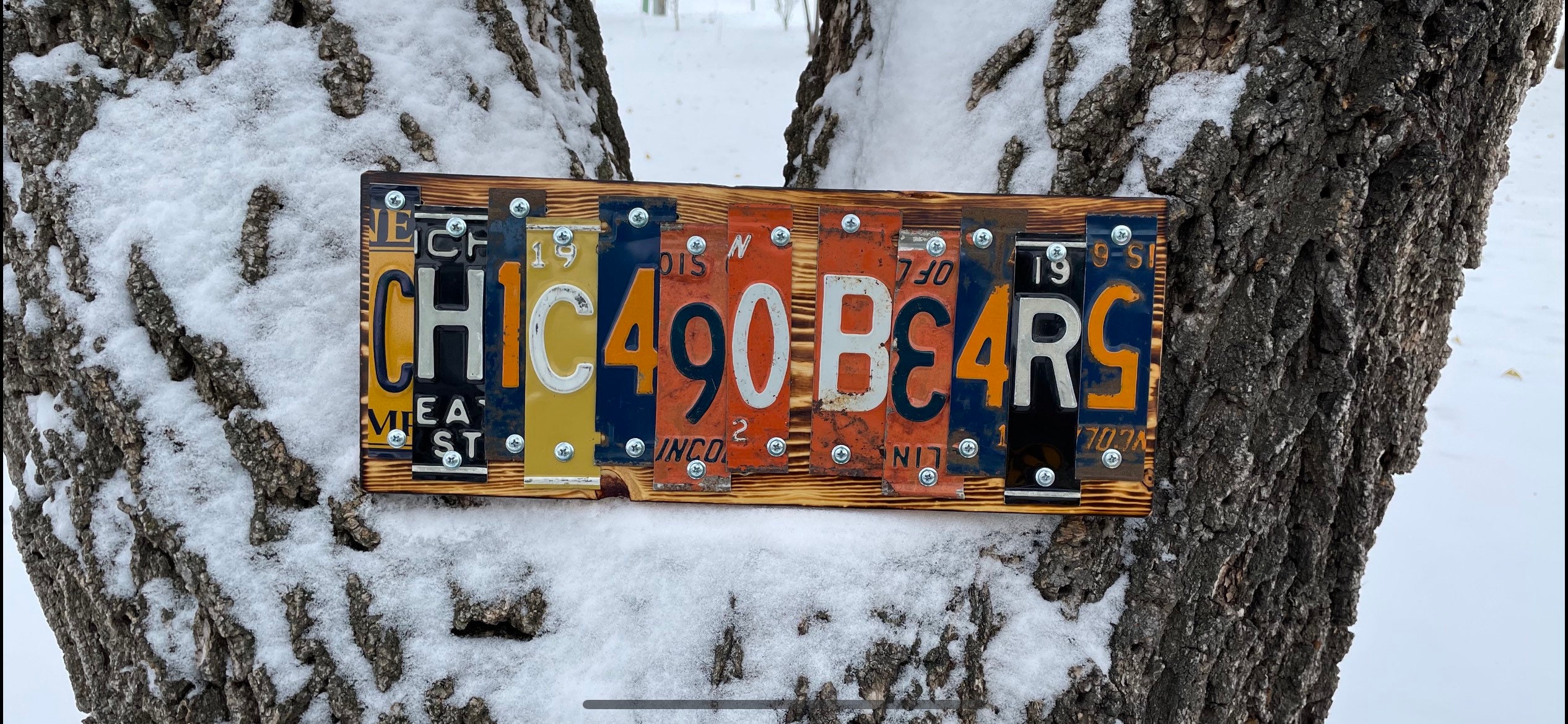 CHICAGO BEARS License Plate Sign Fast FREE Shipping - Etsy