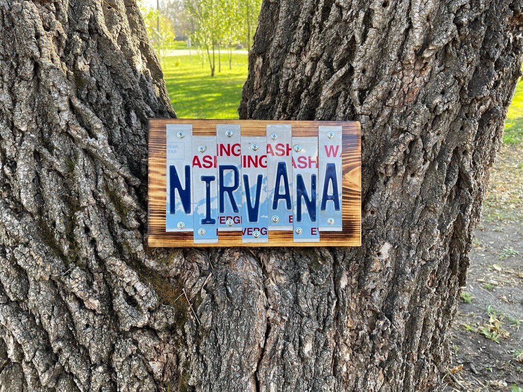 NIRVANA License Plate Art, Fast, FREE SHIPPING!! - Etsy