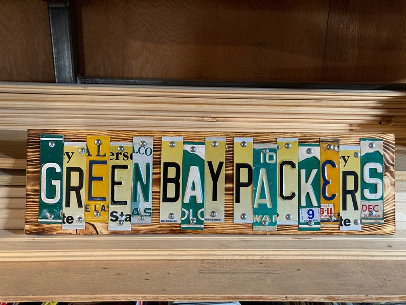 GREEN BAY PACKERS License Plate Art Fast Free Shipping | Etsy