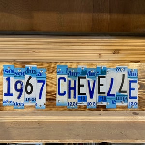 MUSCLE CAR License Plate Art, Fast, FREE Shipping! - Etsy