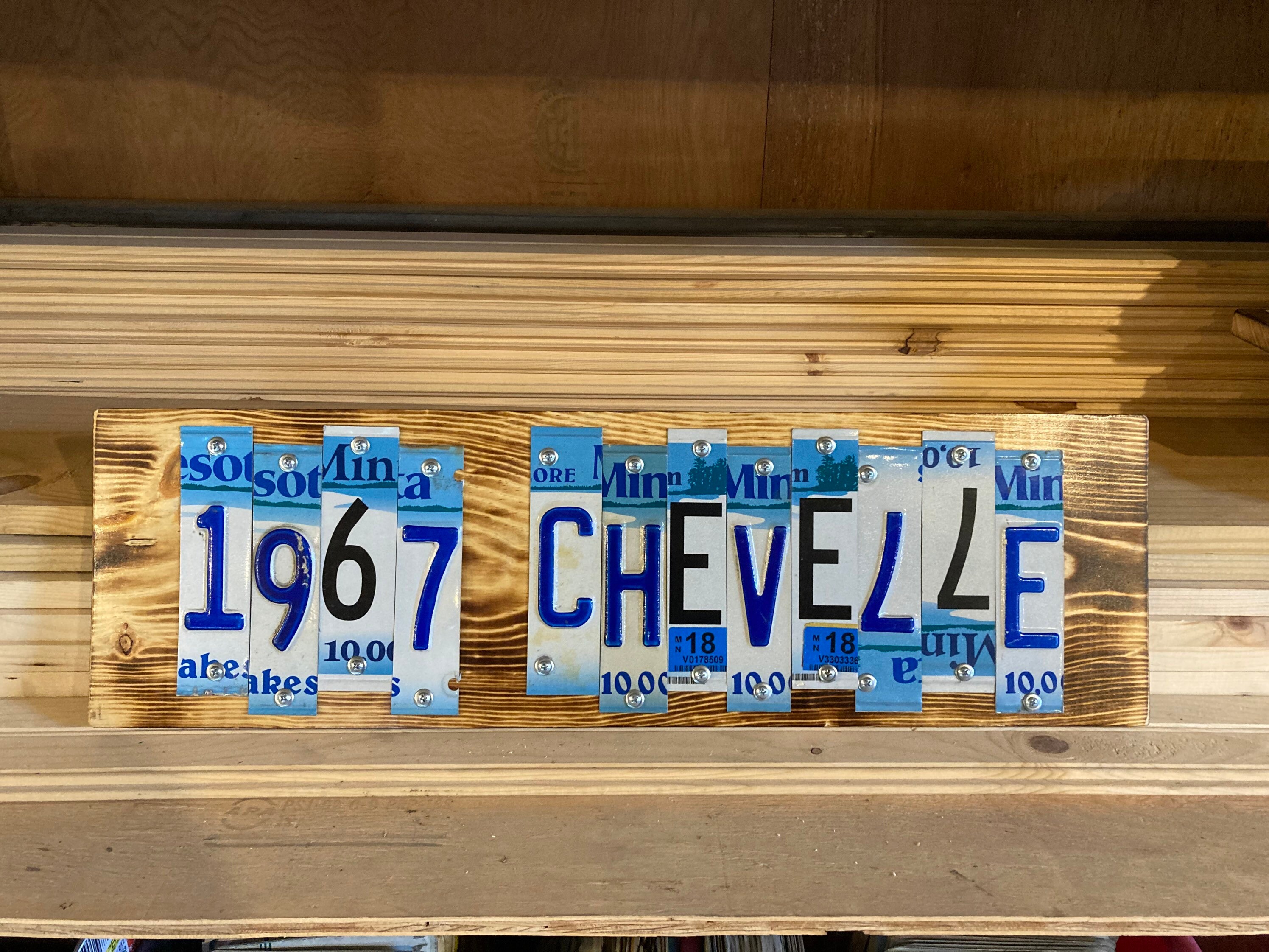 MUSCLE CAR License Plate Art Fast FREE Shipping | Etsy