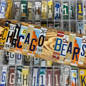 CHICAGO BEARS License Plate Sign, Fast, FREE Shipping!! - Etsy