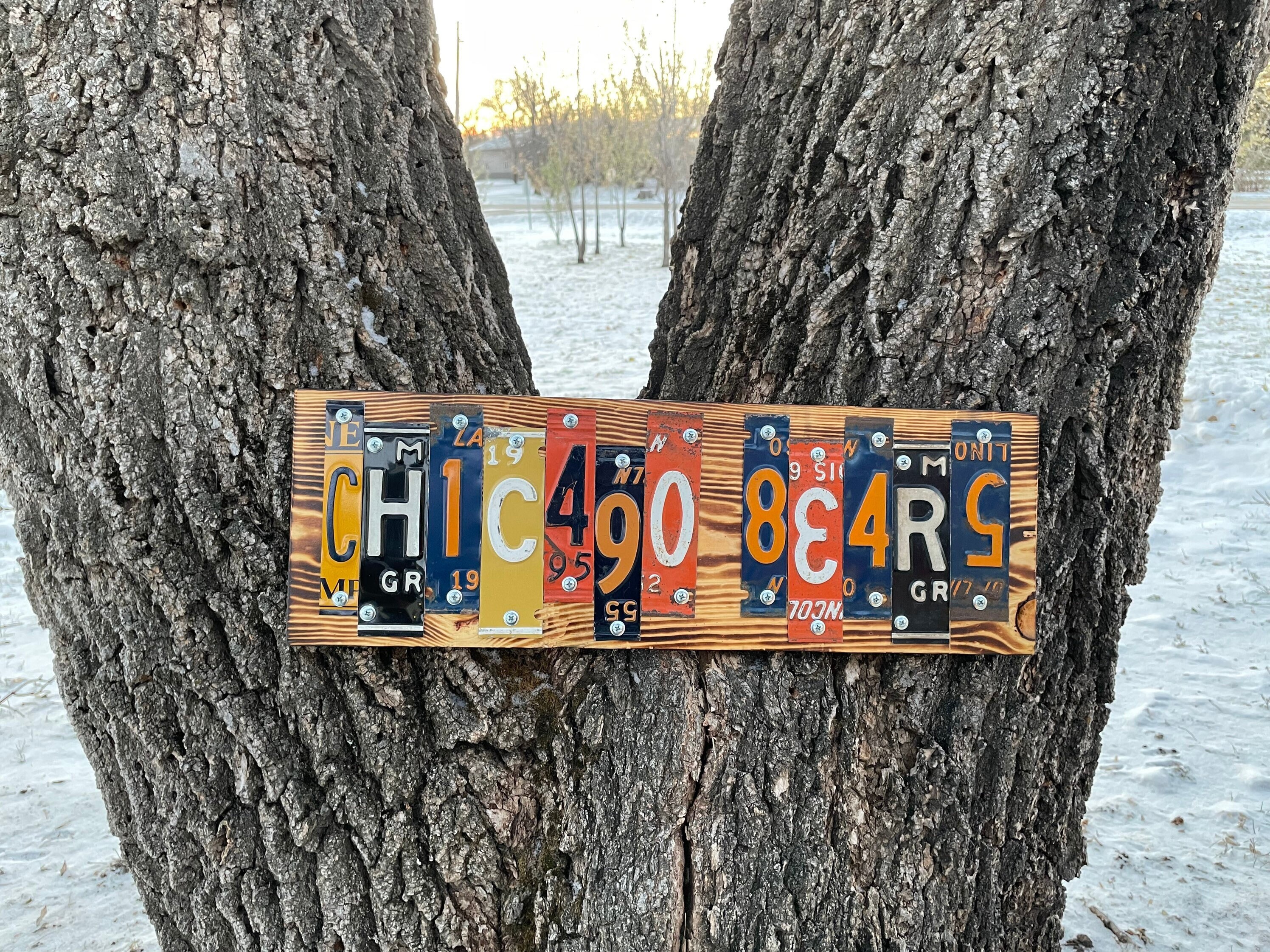 CHICAGO BEARS License Plate Sign Fast FREE Shipping - Etsy