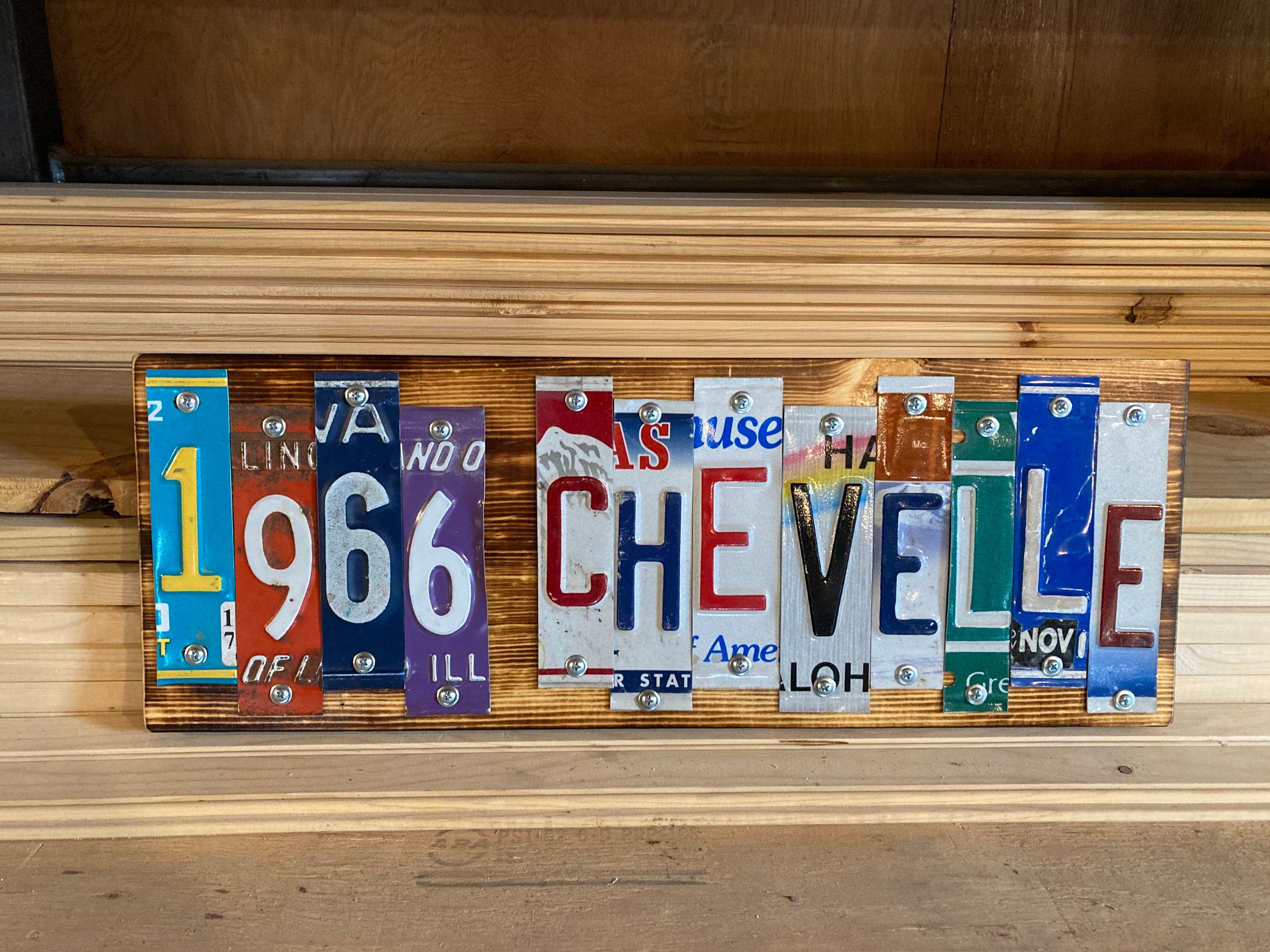 MUSCLE CAR License Plate Art Fast FREE Shipping | Etsy