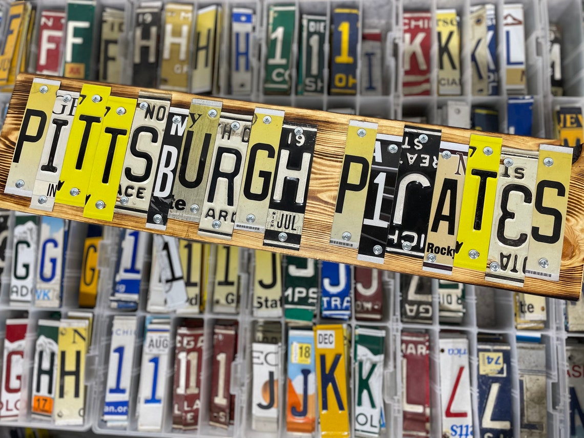 PITTSBURGH PIRATES License Plate Sign Fast FREE Shipping - Etsy