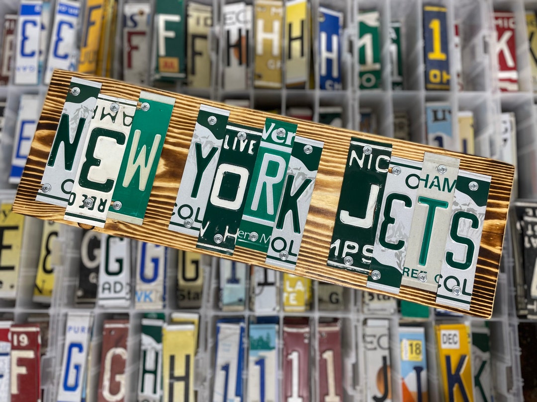 NEW YORK JETS License Plate Sign, Fast, Free Shipping! - Etsy
