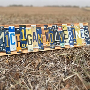 Michigan Wolverines License Plate Art, Fast, FREE Shipping!! - Etsy