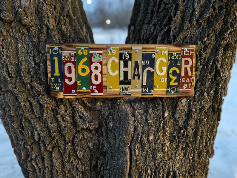 MUSCLE CAR License Plate Art Fast FREE Shipping | Etsy