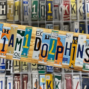 MIAMI DOLPHINS License Plate Sign, Fast FREE Shipping!! - Etsy