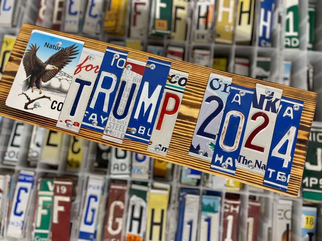 TRUMP 2024 License Plate Sign, Fast, FREE SHIPPING!!! - Etsy