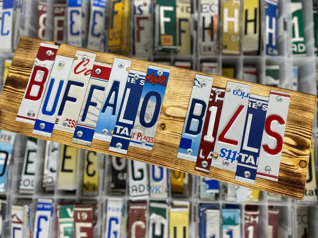 BUFFALO BILLS License Plate Sign, Fast, FREE Shipping!! - Etsy