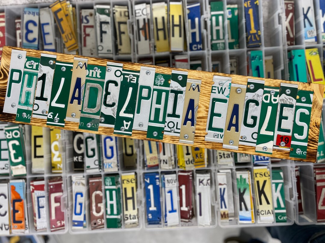 PHILADELPHIA EAGLES License Plate Sign, FAST, Free Shipping!! - Etsy