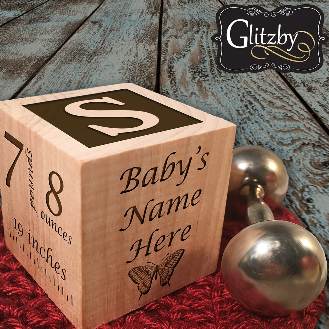 Personalized Baby's First Birthday Gift Block 1st Birthday - Etsy