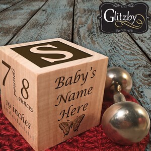 Personalized Baby's First Birthday Gift Block 1st Birthday Gift ! - Etsy