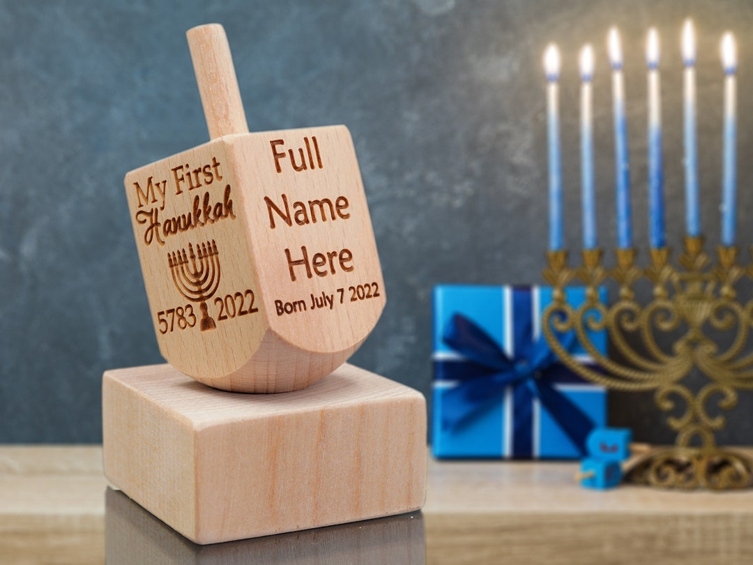 Hanukkah Dreidel Personalized for 2025 / 5786 - Jewish Gift, Star of ...