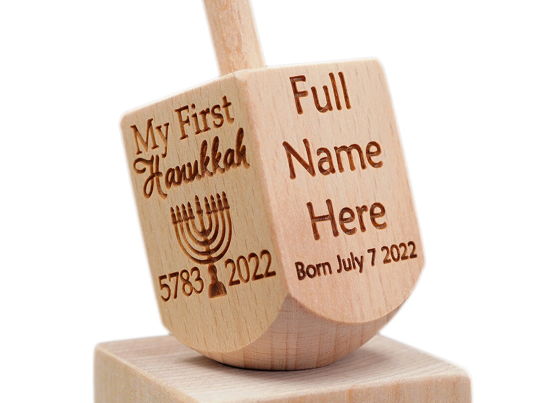 Hanukkah Dreidel Personalized for 2025 / 5786 - Jewish Gift, Star of ...
