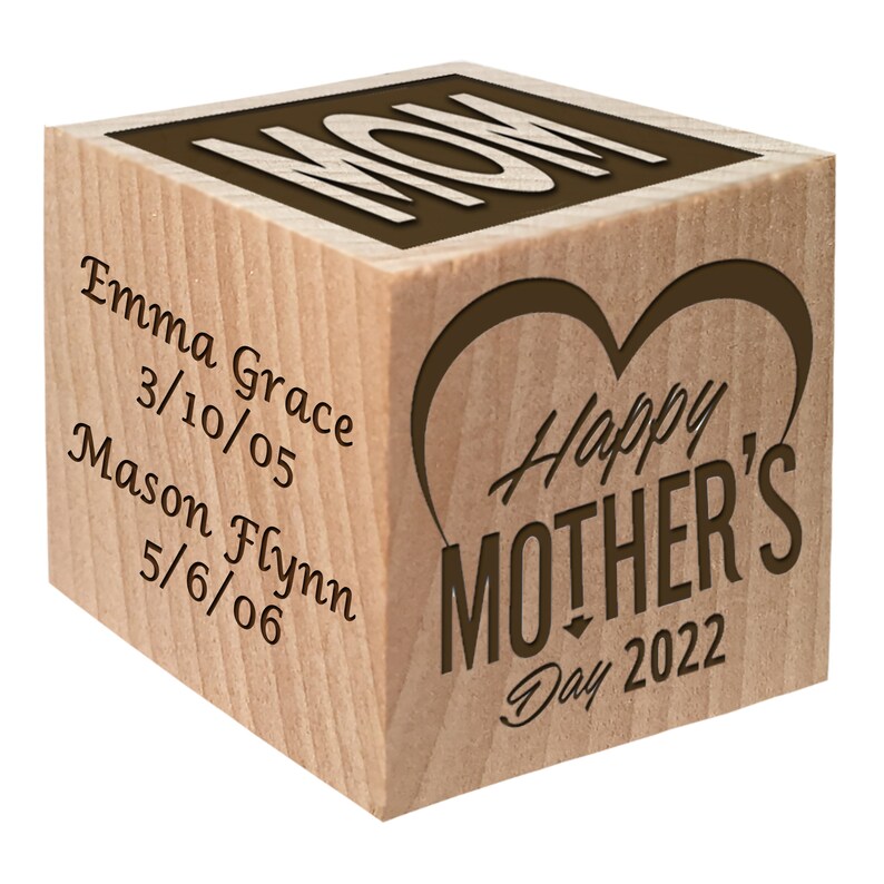 Mothers Day Gift Block First Mother's Day Keepsake - Etsy