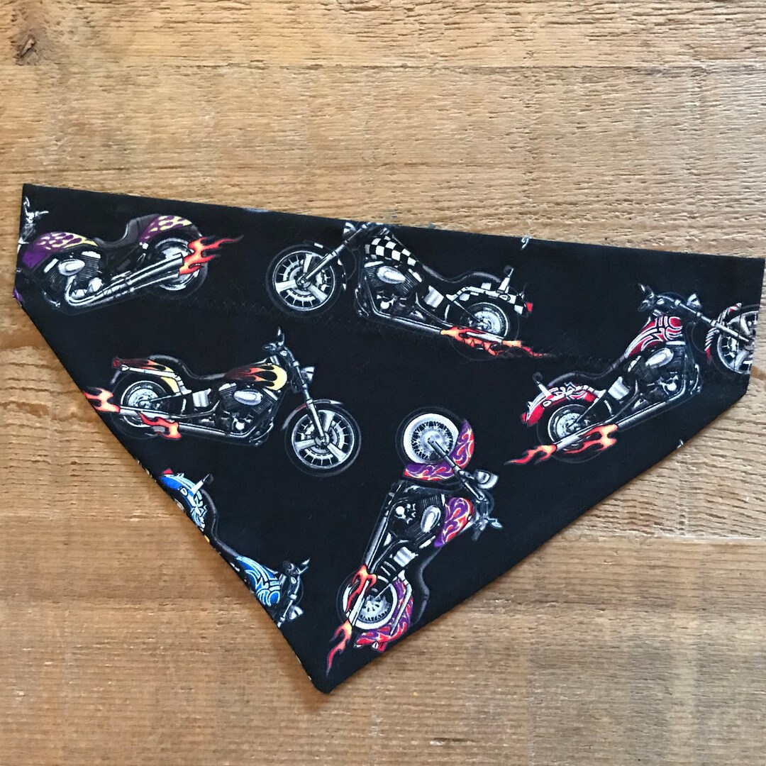 Motorcycle Flame Dog Scarf - Etsy