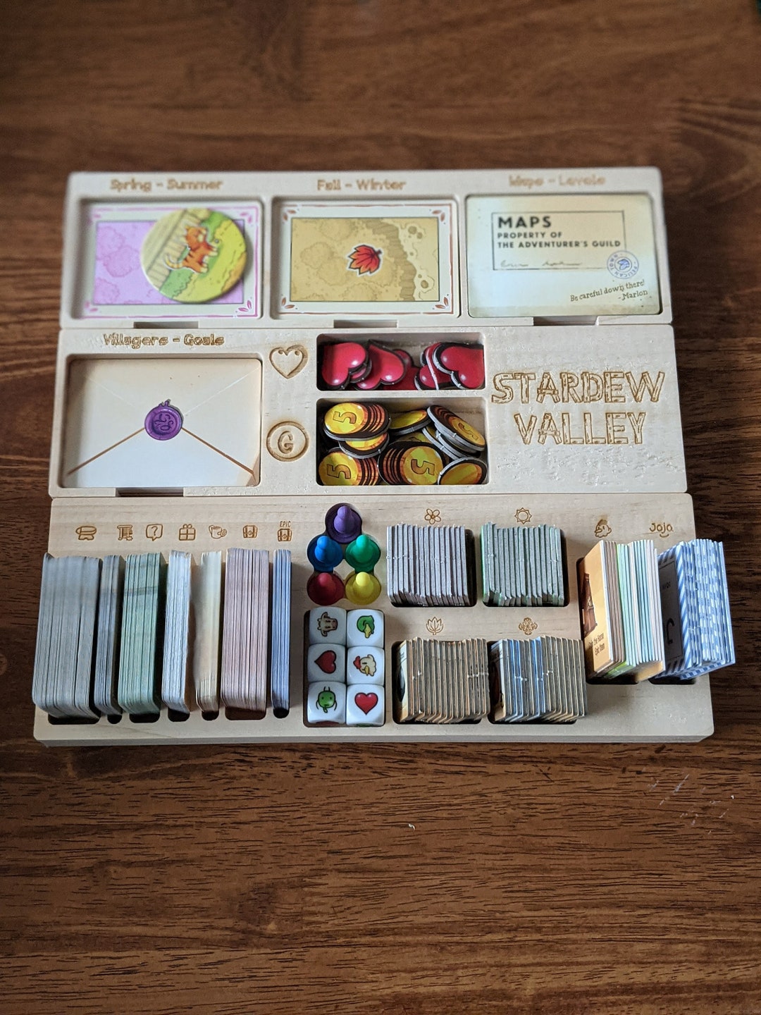 Stardew Valley Board Game Organizer: Pine Wood Insert - Etsy