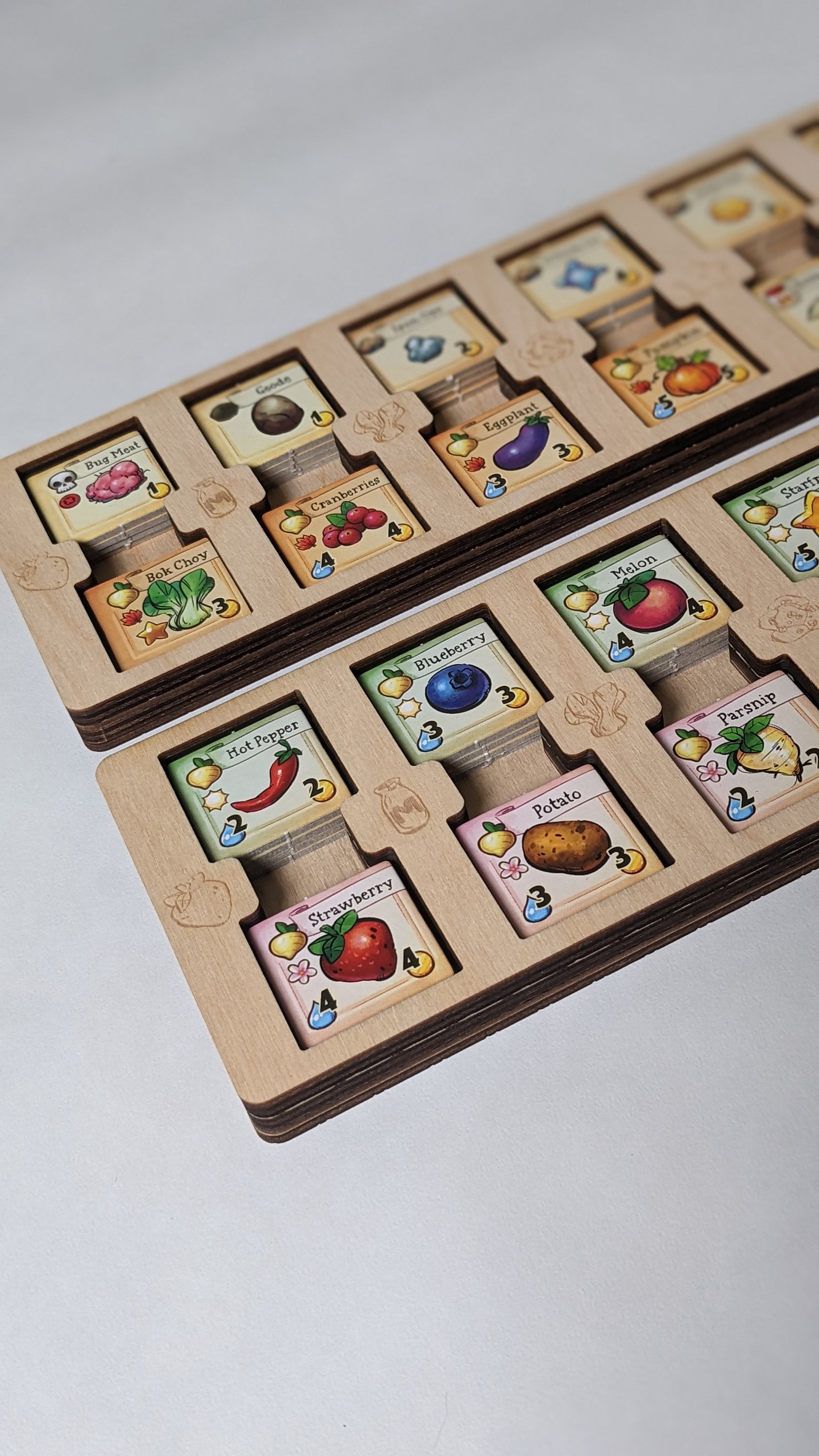 Stardew Valley Wood Tile Tray Board Game Organizer Addon - Etsy