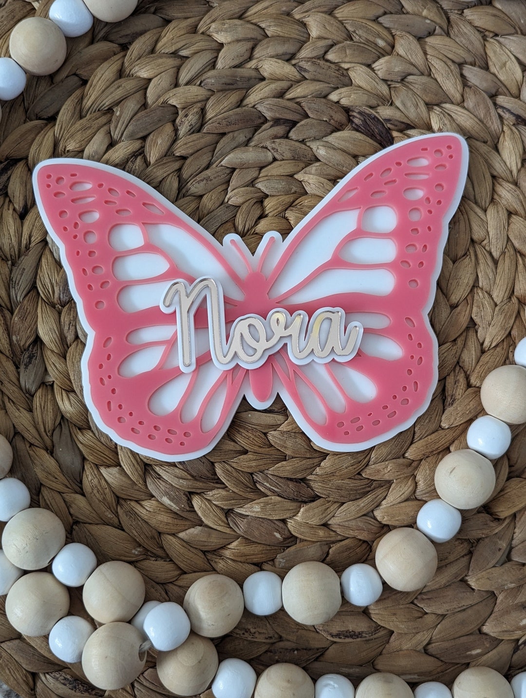 Butterfly Name Sign Girls Room Door Sign Butterfly Decor Boho Nursery ...