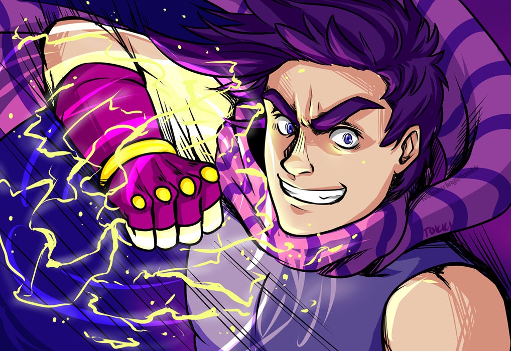 JJBA Joseph Joestar Ripple Hamon Punch | Etsy