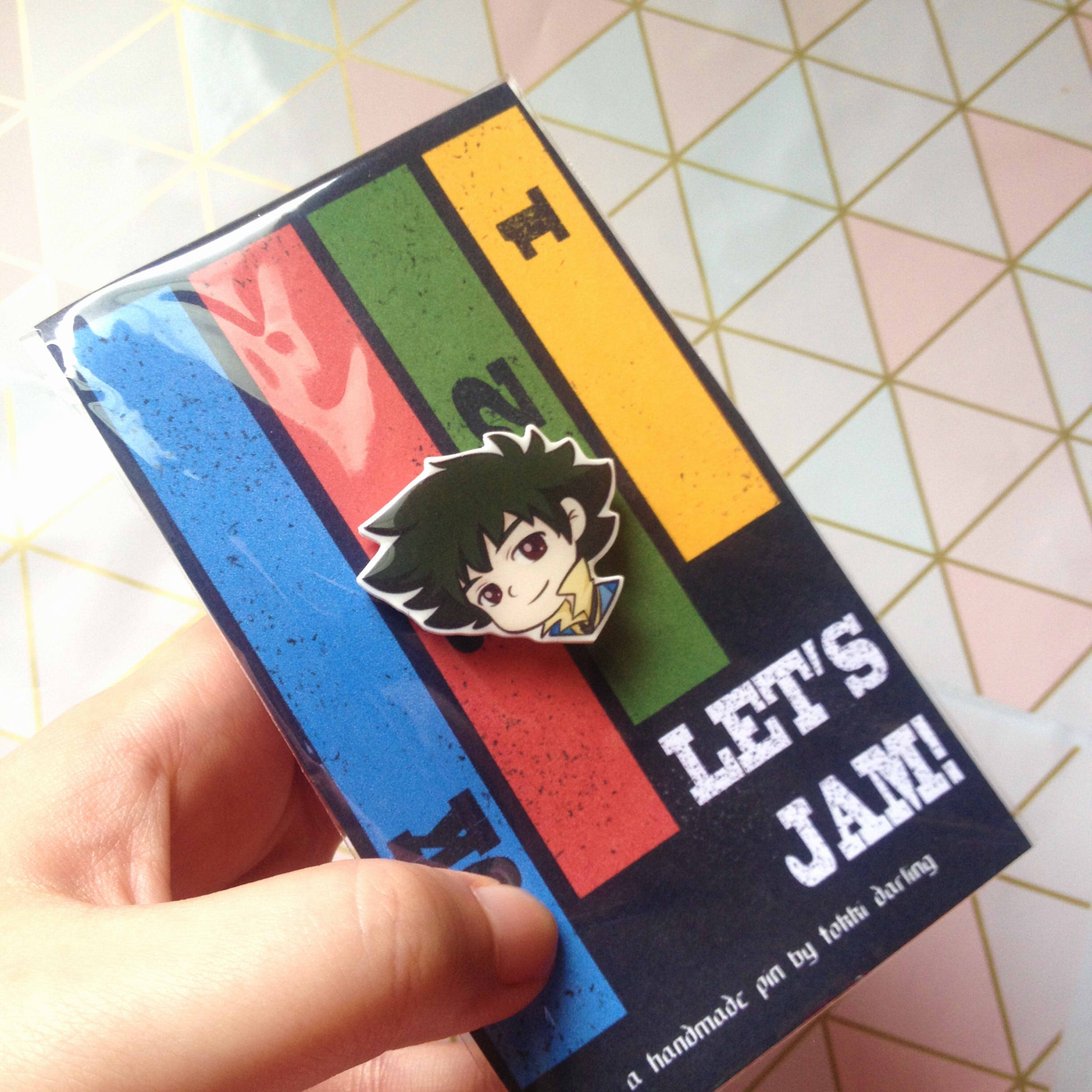 LET US JAM Spike Pin | Etsy