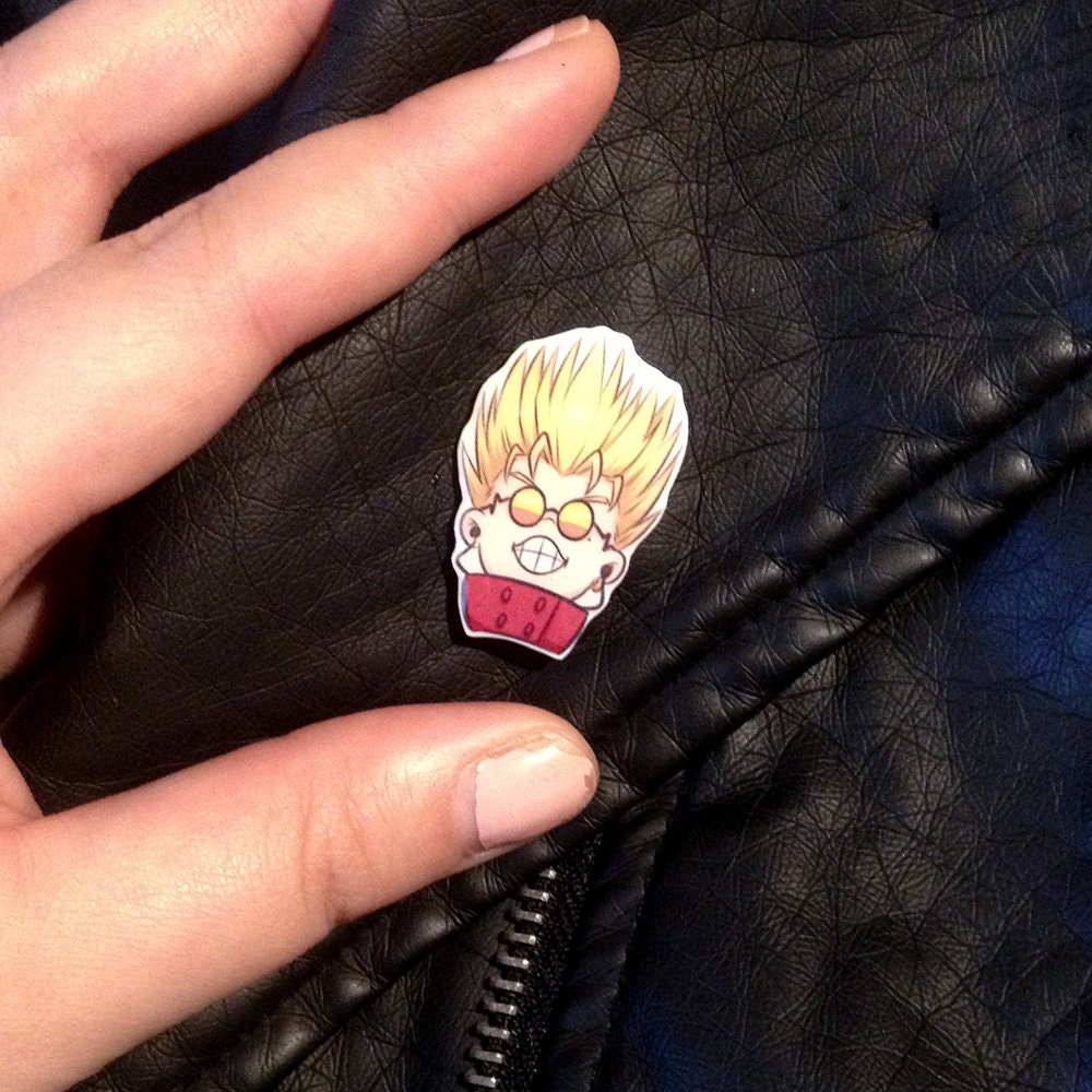 Headphone Ver. Vash Handmade Pin | Etsy