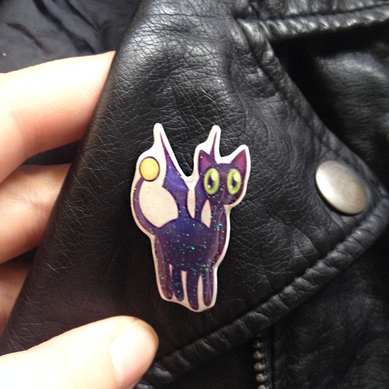 DM CB Demon Cat Pin - Etsy